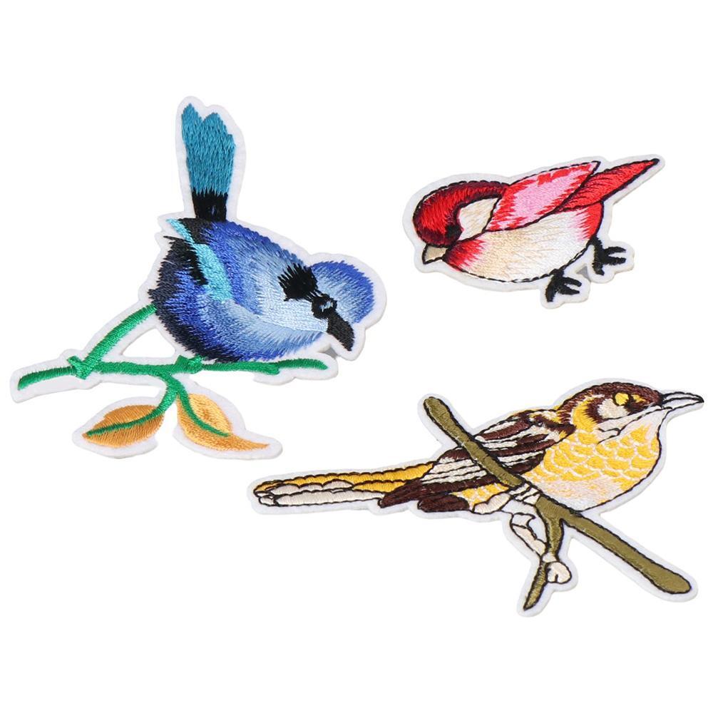 13PCS Birds shape Different Kinds of Birds Patches Sew on/Iron on ...