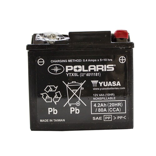 Polaris 4011181 12V Battery 1-2019 Outlaw 50 90 110 Sportsman Scrambler ...