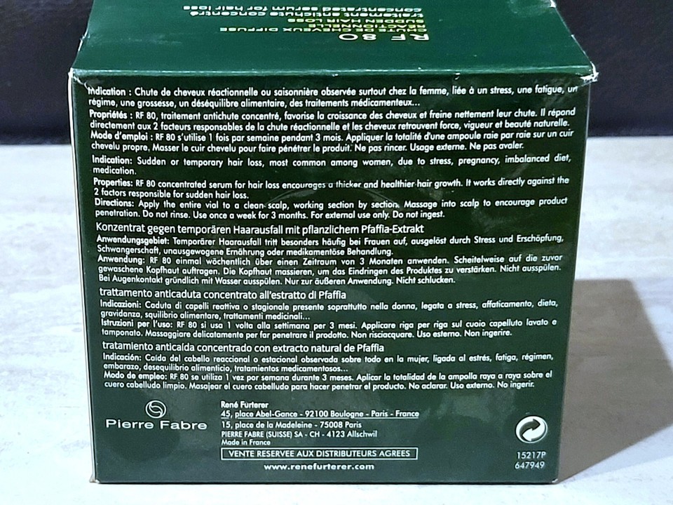 Rene Furterer RF 80 ~ 24 ampoules x 5 ml NIB | eBay