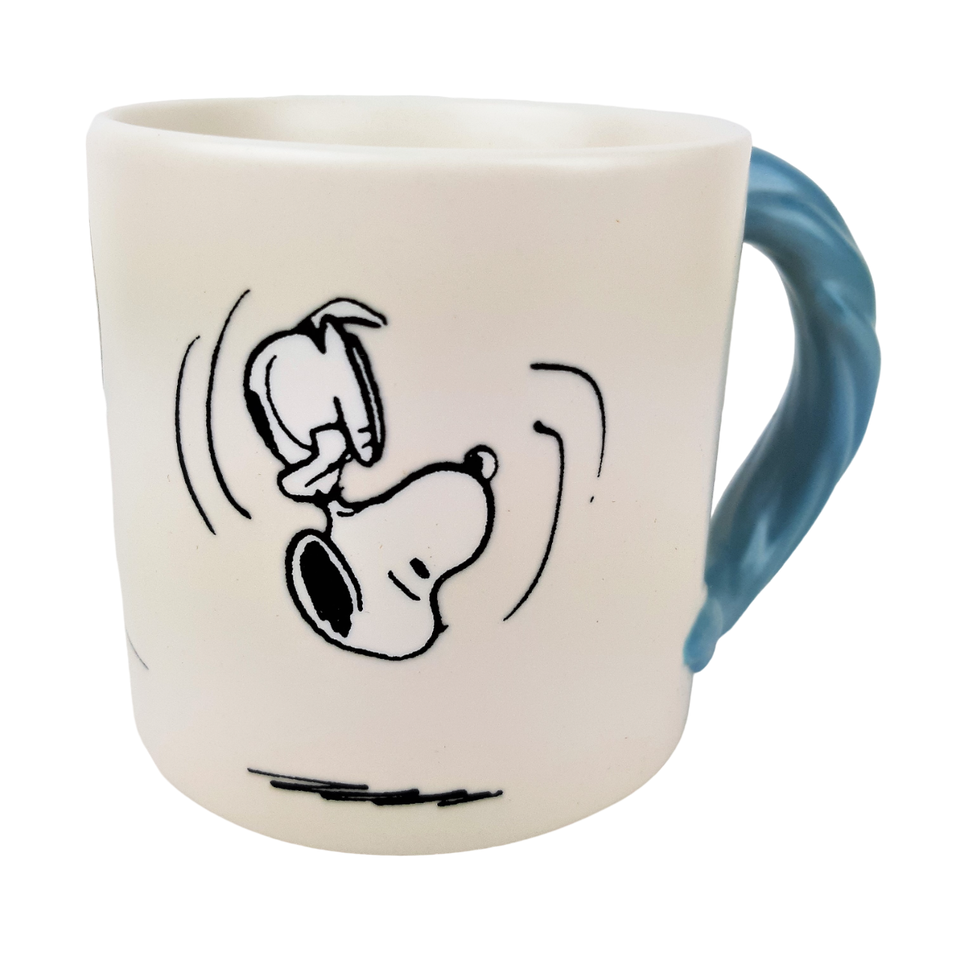 Hallmark Peanuts Linus and Snoopy Dimensional Blue Blanket Handle Mug ...