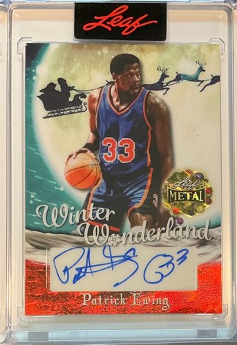2025 Leaf Happy Holidays Patrick Ewing Auto Autograph #d 1/1 SUPER ...