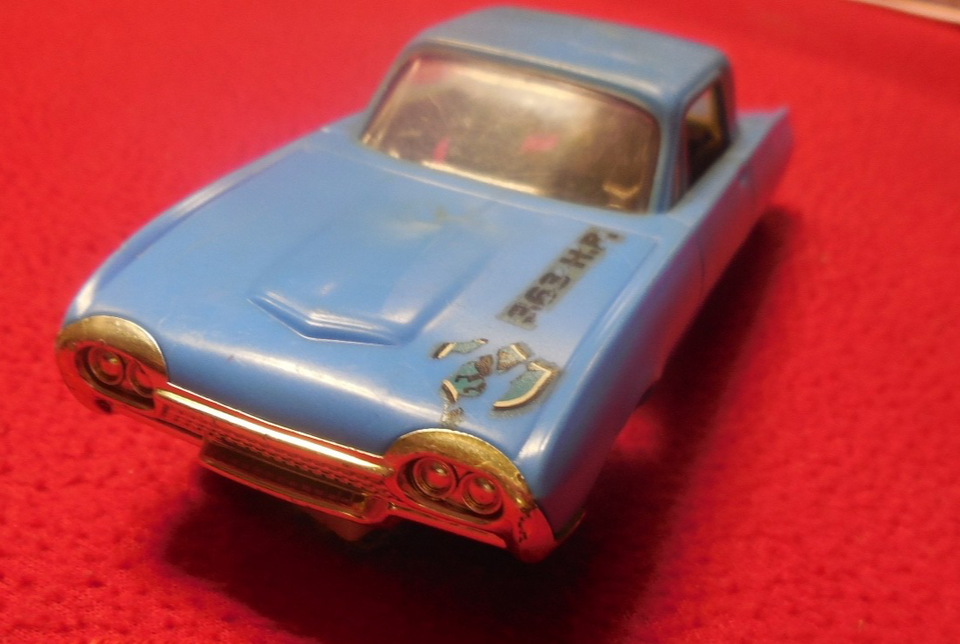 Vintage Eldon 1962 Ford Thunderbird 1/32 scale slot car untested | eBay