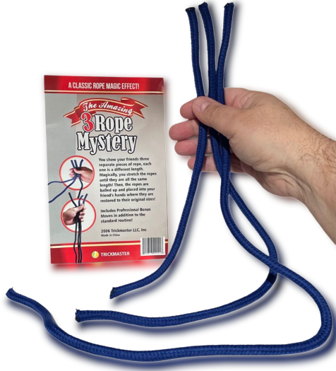 AMAZING THREE 3 ROPE TRICK MYSTERY PROFESSORS NIGHTMARE Blue Unequal ...