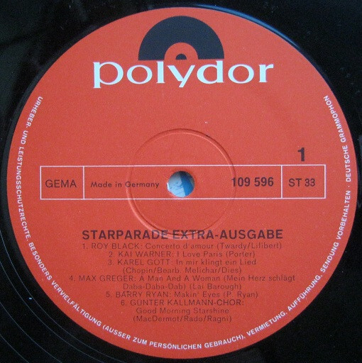 Various - Star Parade Extra Ausgabe 1969 LP, Comp, S/Edition Polydor ...