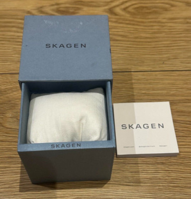 Genuine Original Skagen Watch Presentation Box Case Complete Set with ...