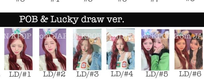 YUNA ITZY Algorhythm JPFC SOLO Tower record Japan Lucky Draw official ...