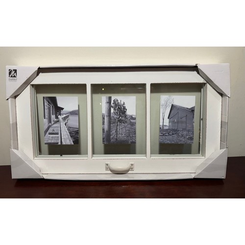 NIB Malden Decorative White Window Picture Frame 3 Openings Photo Frame ...