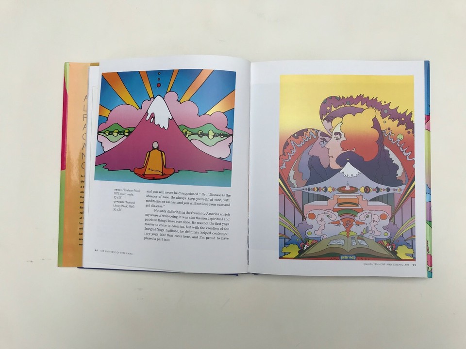 PETER MAX "THE UNIVERSE OF PETER MAX" VINTAGE HARDCOVER BOOK | eBay
