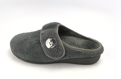 Vionic Indulge Sadie Womens Size 5 Gray Mule Slipper Plush Slip-On ...