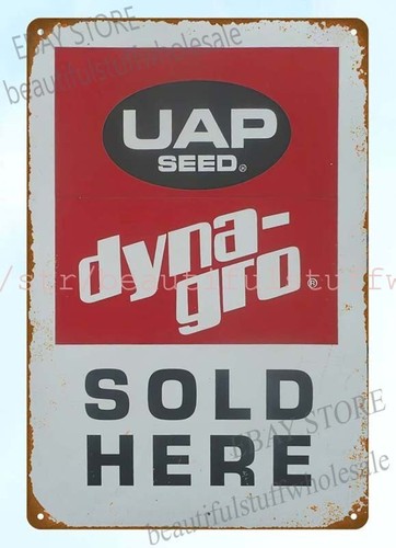 UAP Dyna-Grow Hybrid Seed Corn Farm Barn metal tin sign home decoration ...