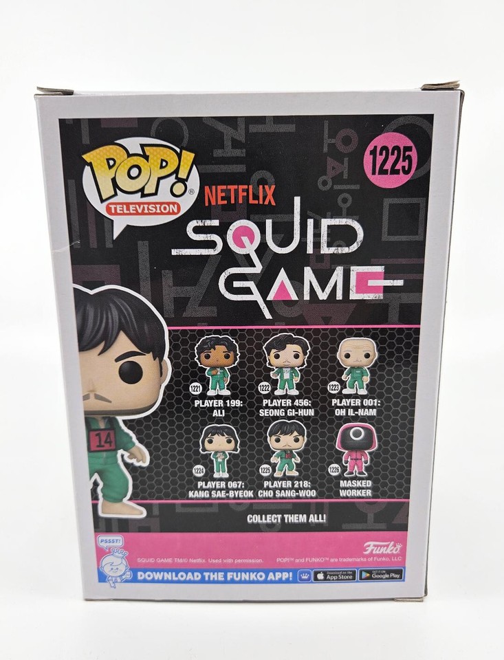 Funko Pop #1225 Player 218: Cho Sang-Woo #14 Squid Game Figure | eBay