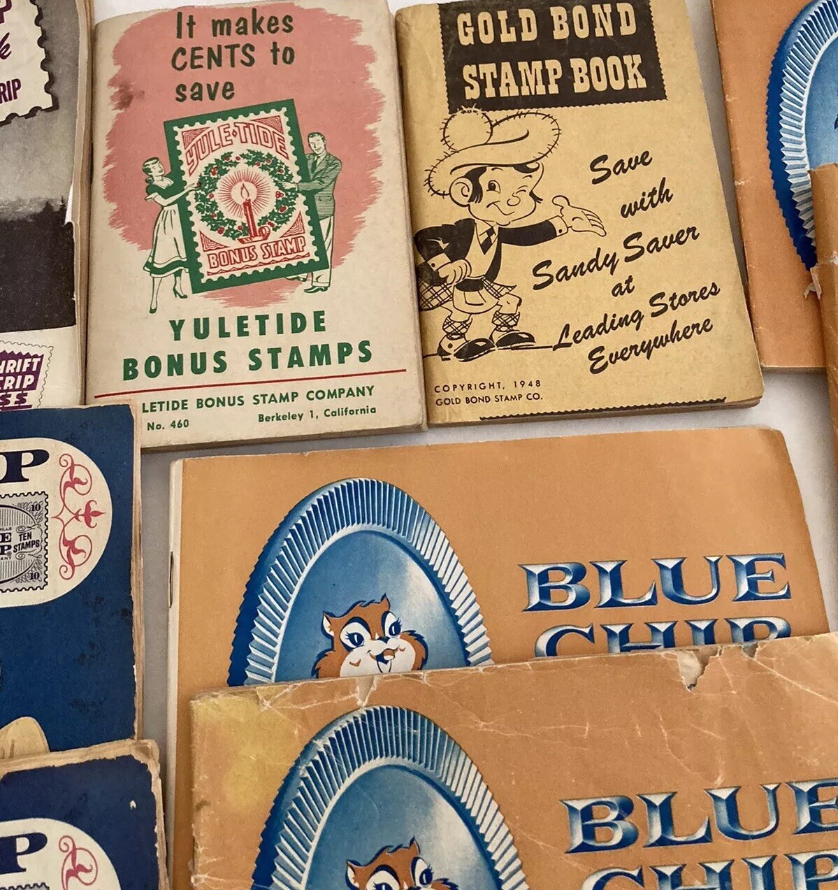 Large Vtg Lot Of Stamp Savings Books 22 Total Books, S&H, Blue Chip ...