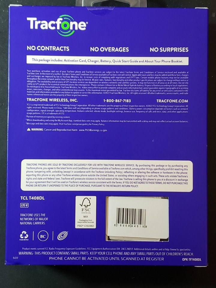 New TracFone TCL Flip 2 8GB Black Prepaid Flip Phone Locked T408DL FREE ...