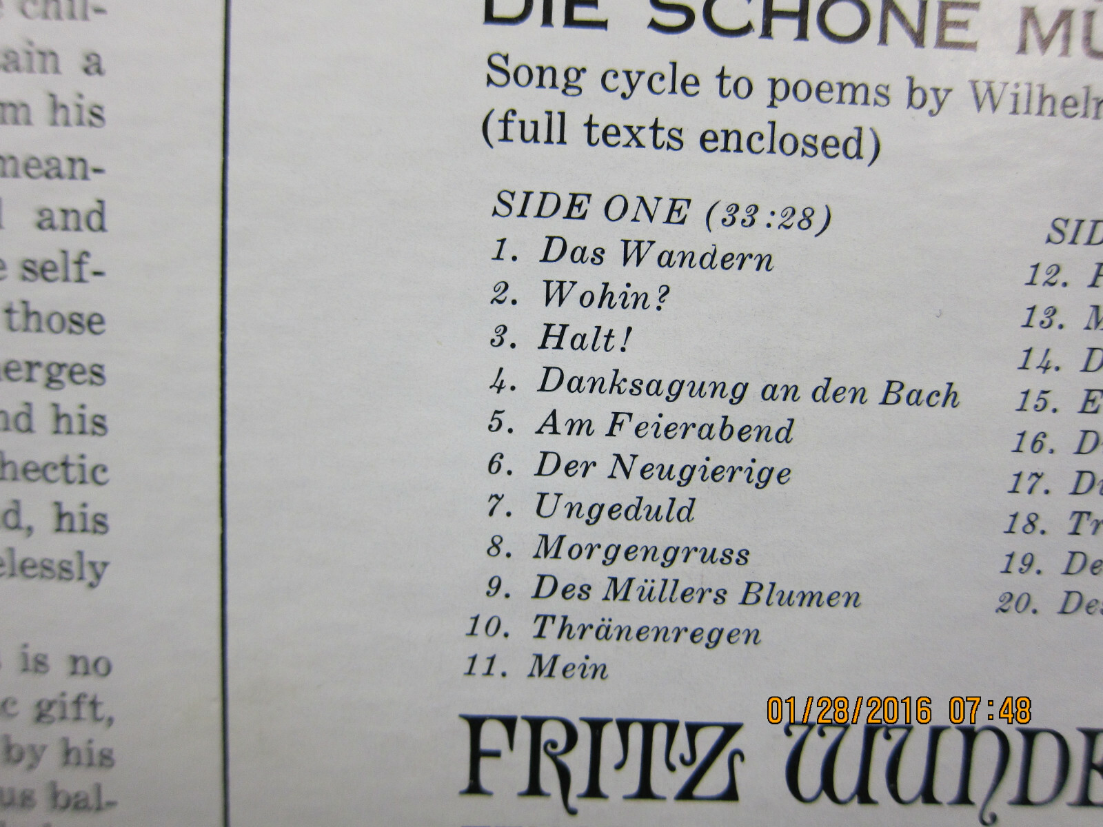 Fritz Wunderlich, Kurt Heinz Stolze - Franz Schubert Die Schone ...