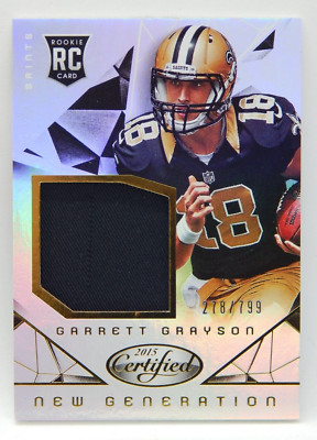 2015 Panini Certified Football New Generation Rookie Patch /799 GARRETT ...