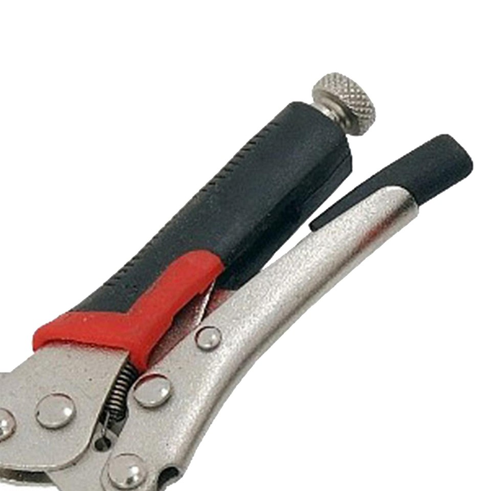 Mini Locking Pliers Set Soft Grip Handles Curved Jaw / Long Nose / C ...