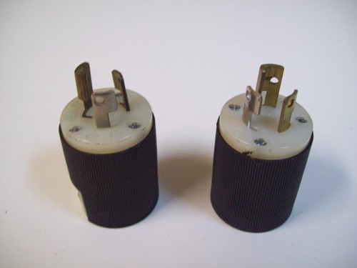 HUBBELL HBL4770C MALE TWIST-LOCK 277VAC 15A 2P - LOT OF 2 - USED - FREE ...