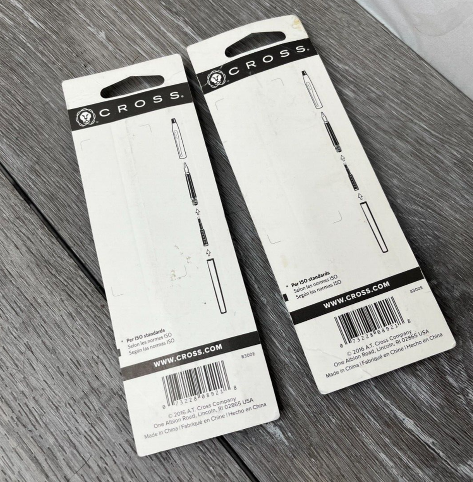 2pk Cross 8921 Fountain Pen Archival Ink Cartridge Refills, Black Ink ...