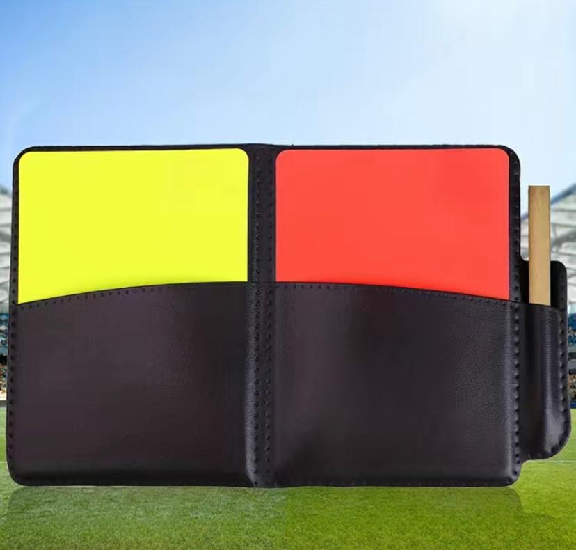 UK Referee Cards Red/Yellow Football Sport Wallet Notebook and Refills ...