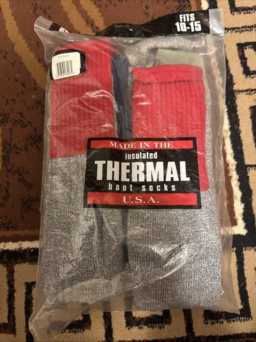6 Pair Mens Winter Insulated Thermal Boot Socks Warm Size 10-15 | eBay