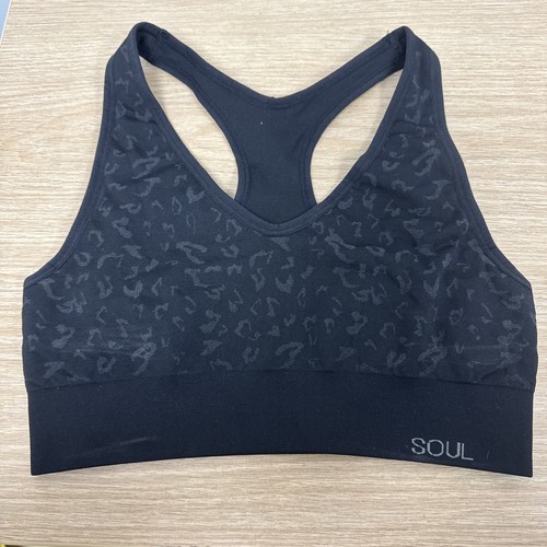 Soulcycle Leopard Seamless Sports Bra Black Size M Bin88 | eBay
