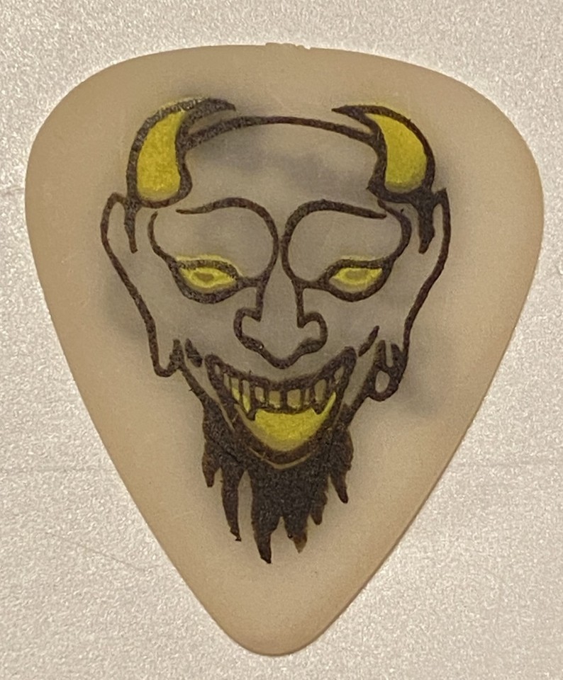 Vintage D'Andrea Cool Plecs-Art Series 1990’s-Yellow Devil on White ...