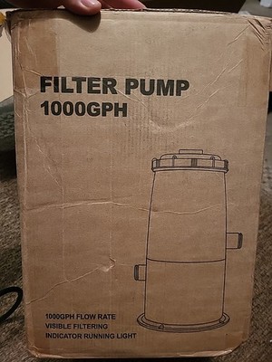 Intertek 53016E 1000 GPH Pool Filter Pump Intertek - Open Box | eBay