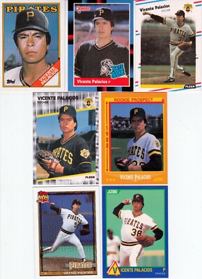 20 + VICENTE PALACIOS different card lot 4 RC 1988 - 1994 Pirates ...