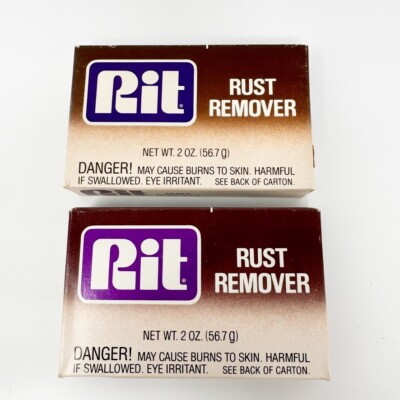 (2) Rit Laundry Treatment 2 oz RUST REMOVER. Removes Rust Spots from ...
