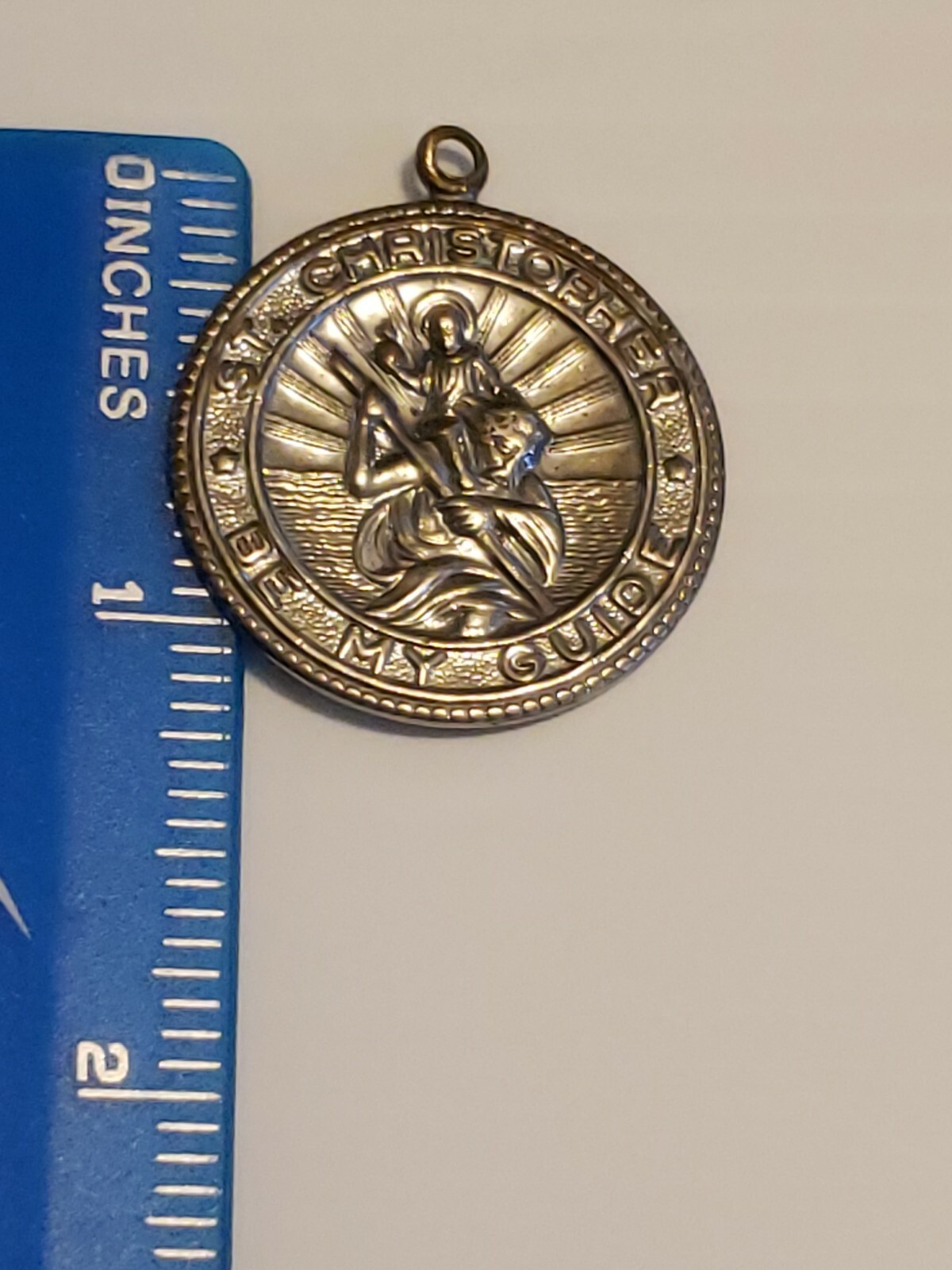 St Christopher Be My Guide Religious Medal Pendant Saint of Travelers ...