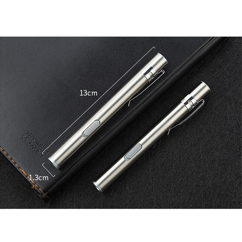 SUPER BRIGHT Torch Light Pen USB Rechargeable LED Flashlight Torch Lamp ...