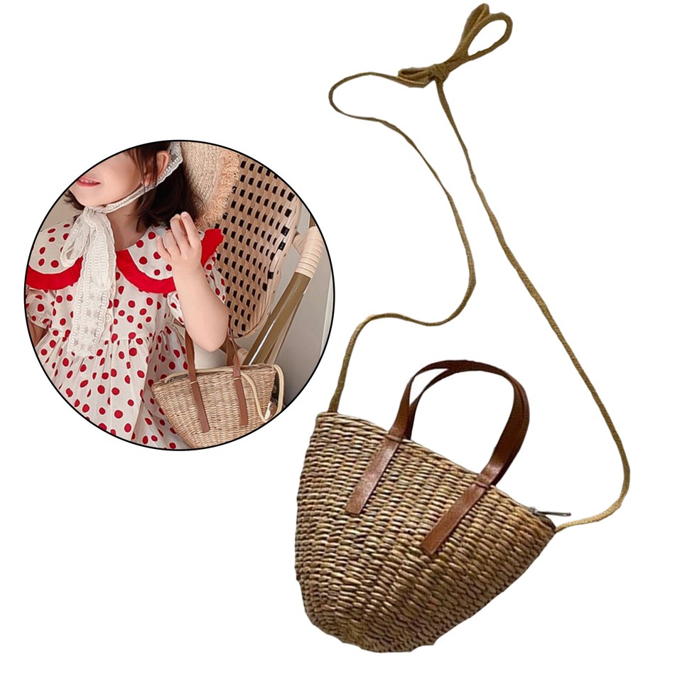 Cute Backpack with Lid Handwoven Rattan Basket Fashion Basket Bags for ...