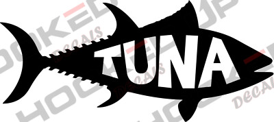 Bluefin Tuna Fish Lettering Vinyl Transfer Decal | eBay