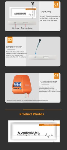 Veterinary Progesterone Test Kit Canine Dog Progesterone Test Card Dog ...
