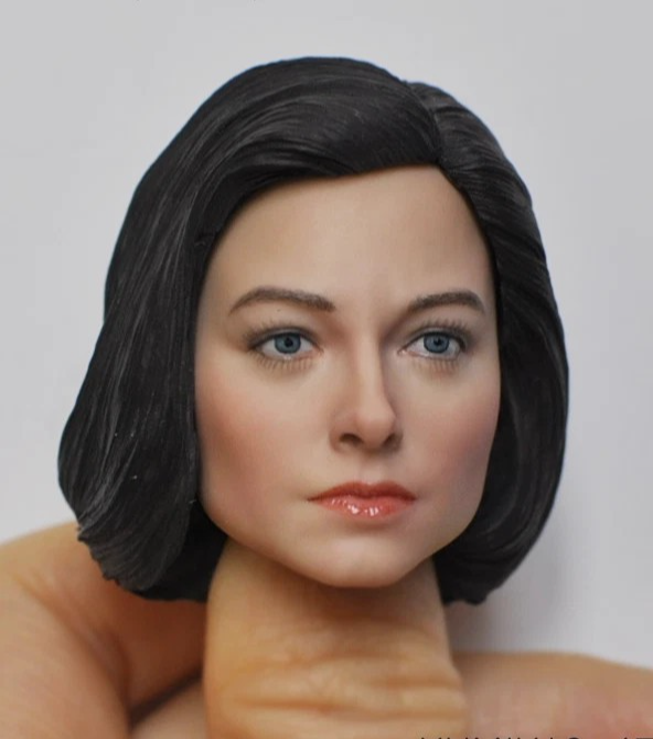 1/6 Female head short hair for 12" figure hot toys KM 18-47 worldbox | eBay