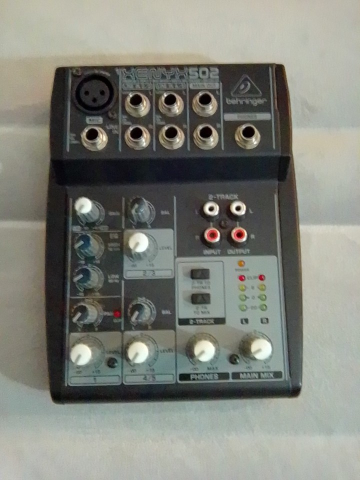 Behringer Xenyx 502 Premium 5 Input 2 Bus Mixer With Mic Preamp And ...