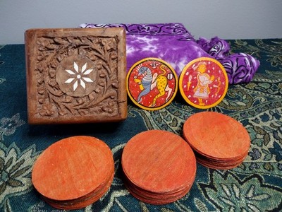 Ganjifa Cards Hand Painted Year Unknown 3inch | eBay
