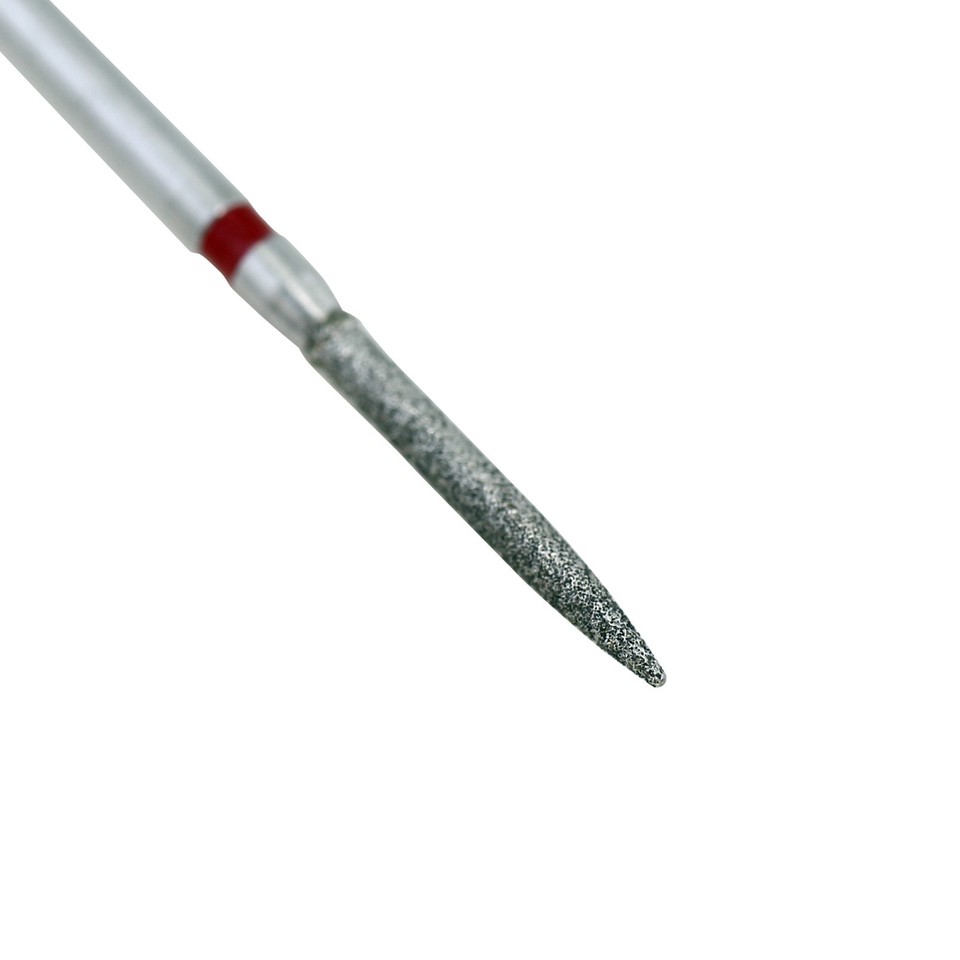 Dental Diamond Burs Flame Bur 863/012F Fine Grit Red FG for High Speed ...