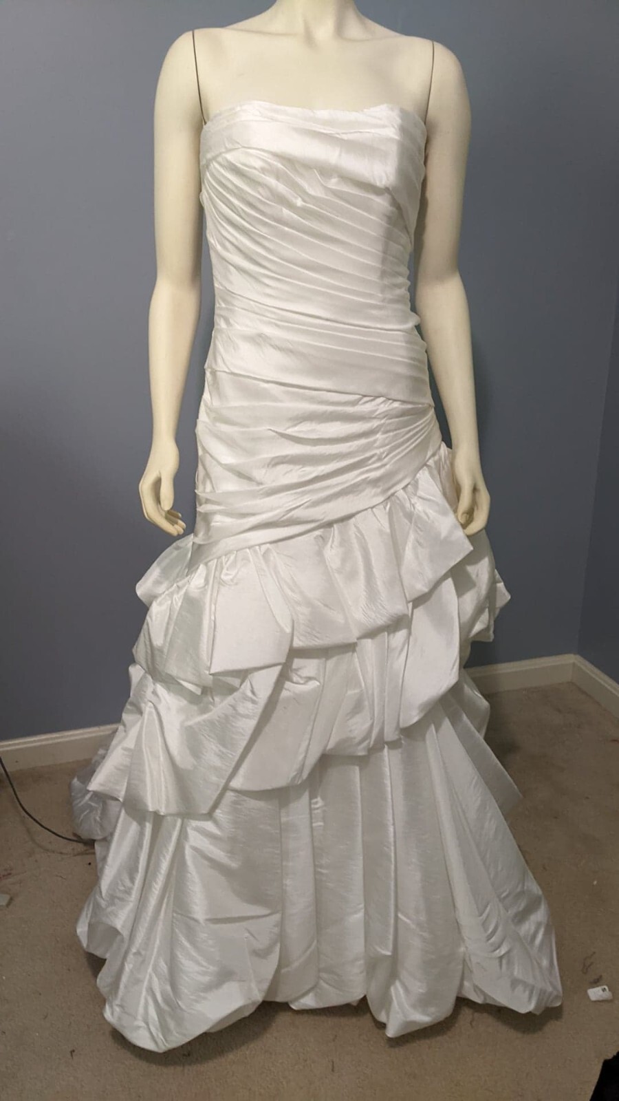 Beautiful wedding dresses size 10 draped | eBay