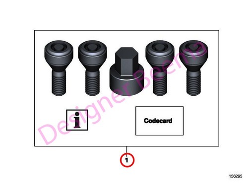 Genuine BMW Locking Wheel Bolts 1 3 5 6 7 X1 X3 Z3 Z4 Series (JS) | eBay