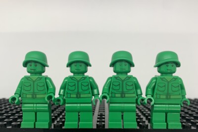 LEGO TOY STORY ARMY MAN Armymen Minifigure Lot of 4 Green Toy Soldier ...