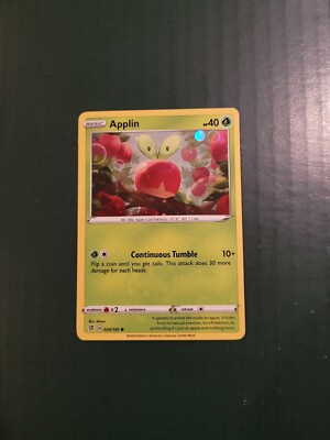 Pokémon TCG, Applin, Battle Styles #20, Holographic Common Special | eBay