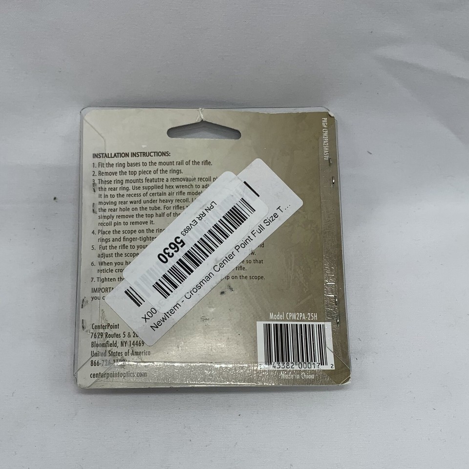 Center Point High Profile Dovetail Scope Rings CPM2PA-25H | eBay