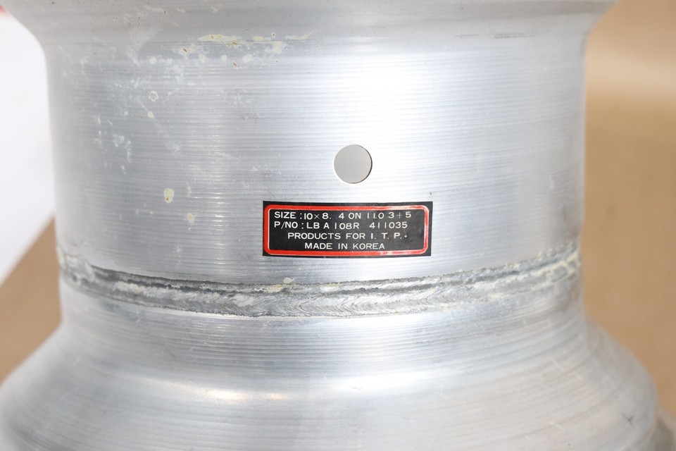 New Honda 400EX 400X Sportrax Rear Wheels Rims Aluminum 10" 4/110 Bolt ...