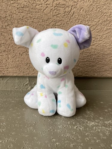 Ty Baby Sprinkles the Dog Plush 7" Confetti Speckled Stuffed Animal Toy ...