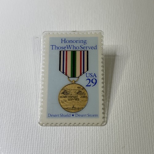 "Honoring Those Who Served" Desert Shield Storm 29 Cent Stamp Pin | eBay