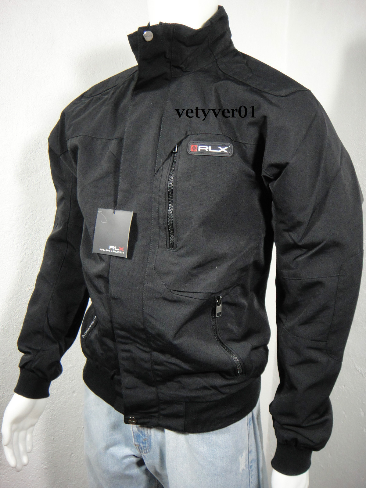 RALPH LAUREN RLX Racer/Motorcycle/Bomber Water Resistant Tech Jacket ...