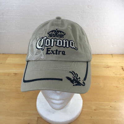 Corona Extra Baseball Cap Beige Embroidered Hook & Loop Strap One Size ...