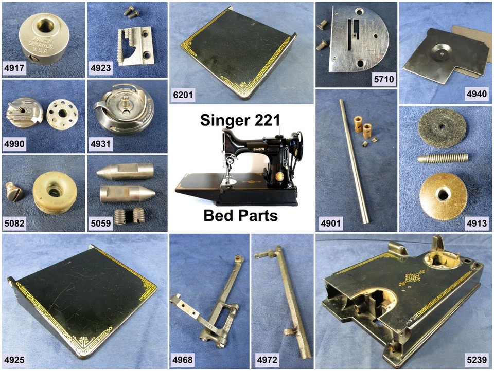 Singer Featherweight Sewing Machine 221 - Choose Your Parts! Free Ship ...