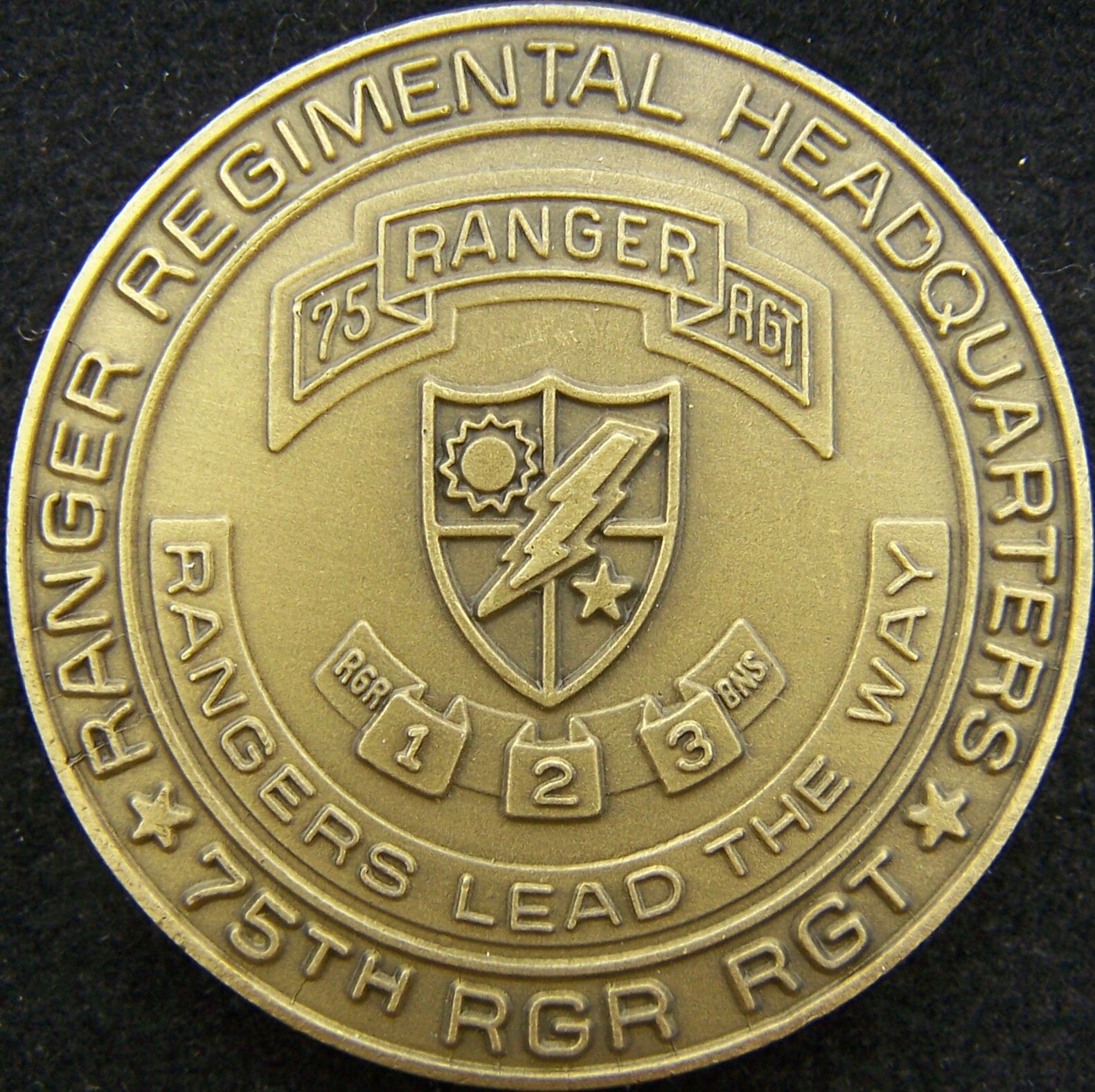 75th Ranger Regimental Headquarters Challenge Coin | eBay